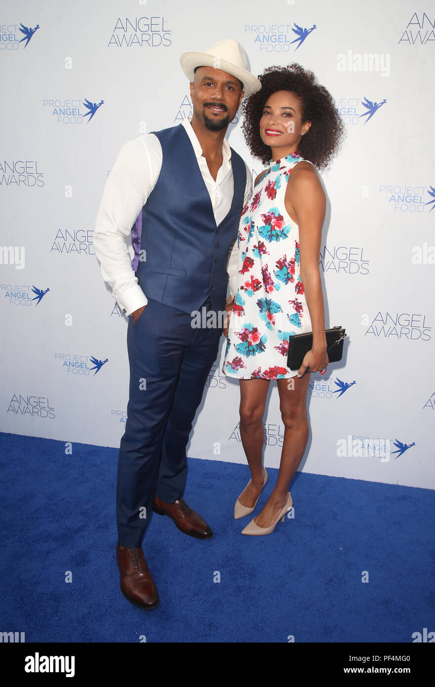 Los Angeles, Ca, USA. 18th Aug, 2018. Rochelle Aytes, CJ Lindsey ...