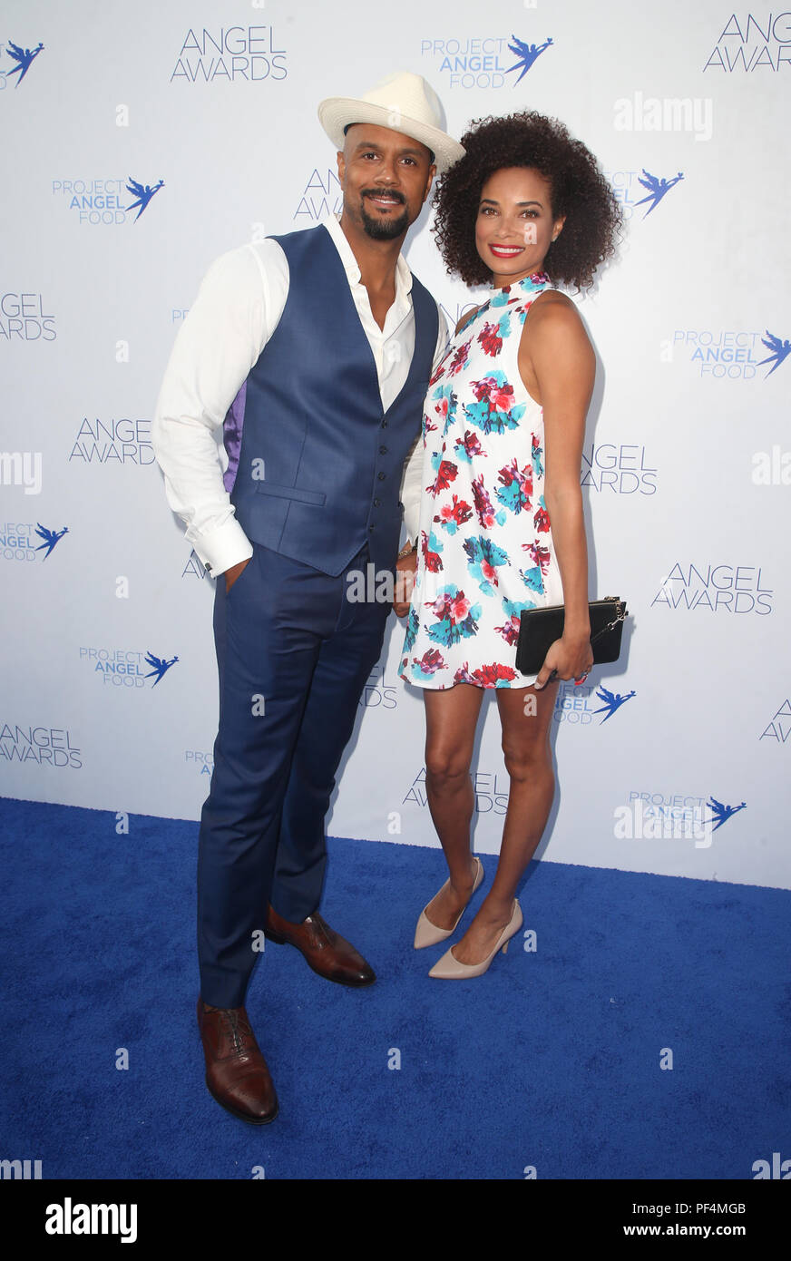 Los Angeles, Ca, USA. 18th Aug, 2018. Rochelle Aytes, CJ Lindsey ...