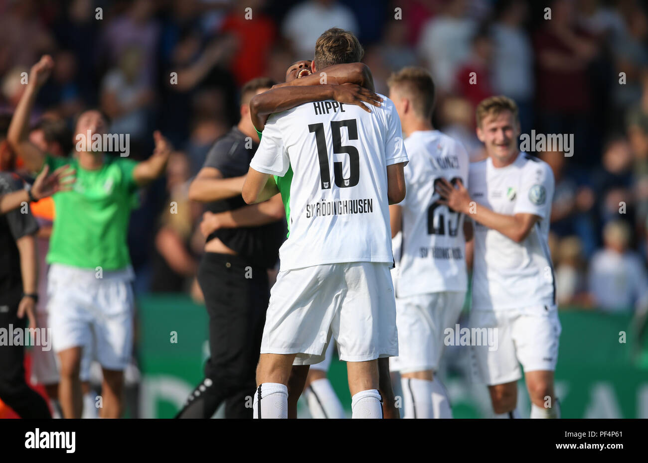 Lotte, Germany. 18th Aug, 2018. Soccer, DFB Cup, 1st round, SV ...