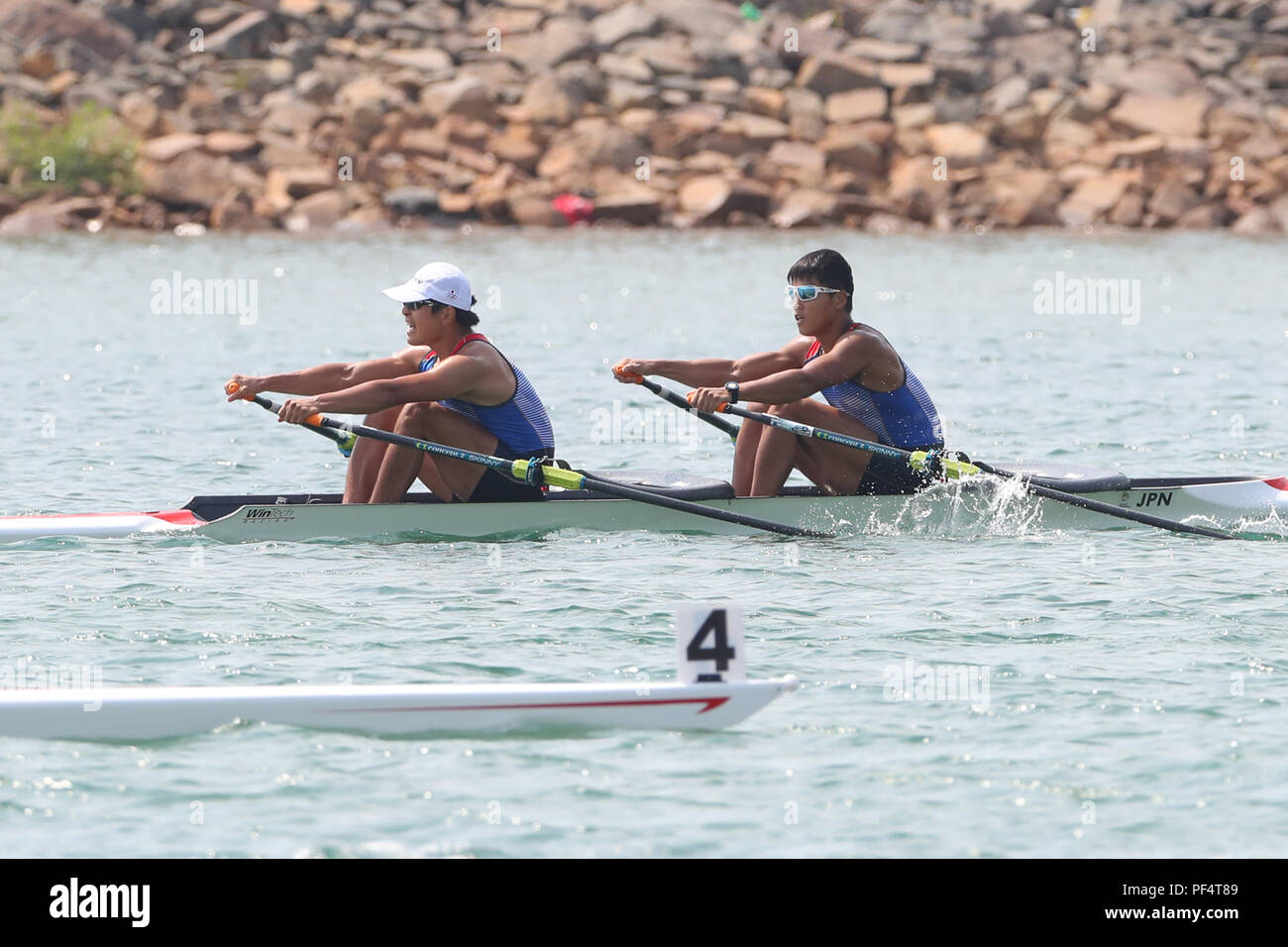 Palembang, Indonesia. 19th Aug, 2018. Tomokazu Kurihara & Keita Yamao ...