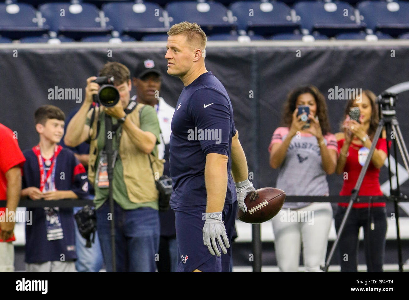 August 18, 2018: Houston Texans defensive end J.J. Watt (99) during the ...