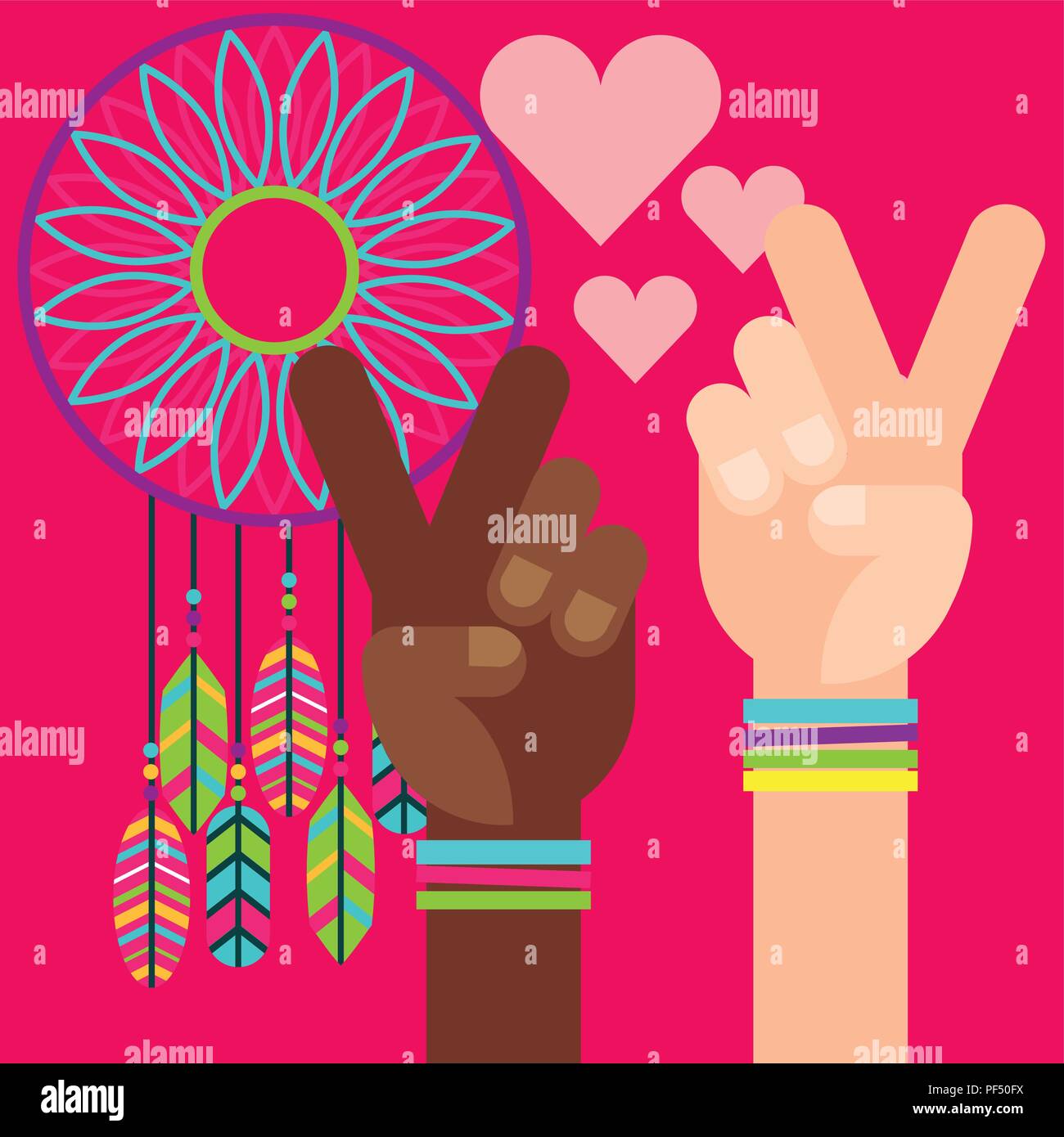60s Hand Peace Symbol High Resolution Stock Photography and Images - Alamy
