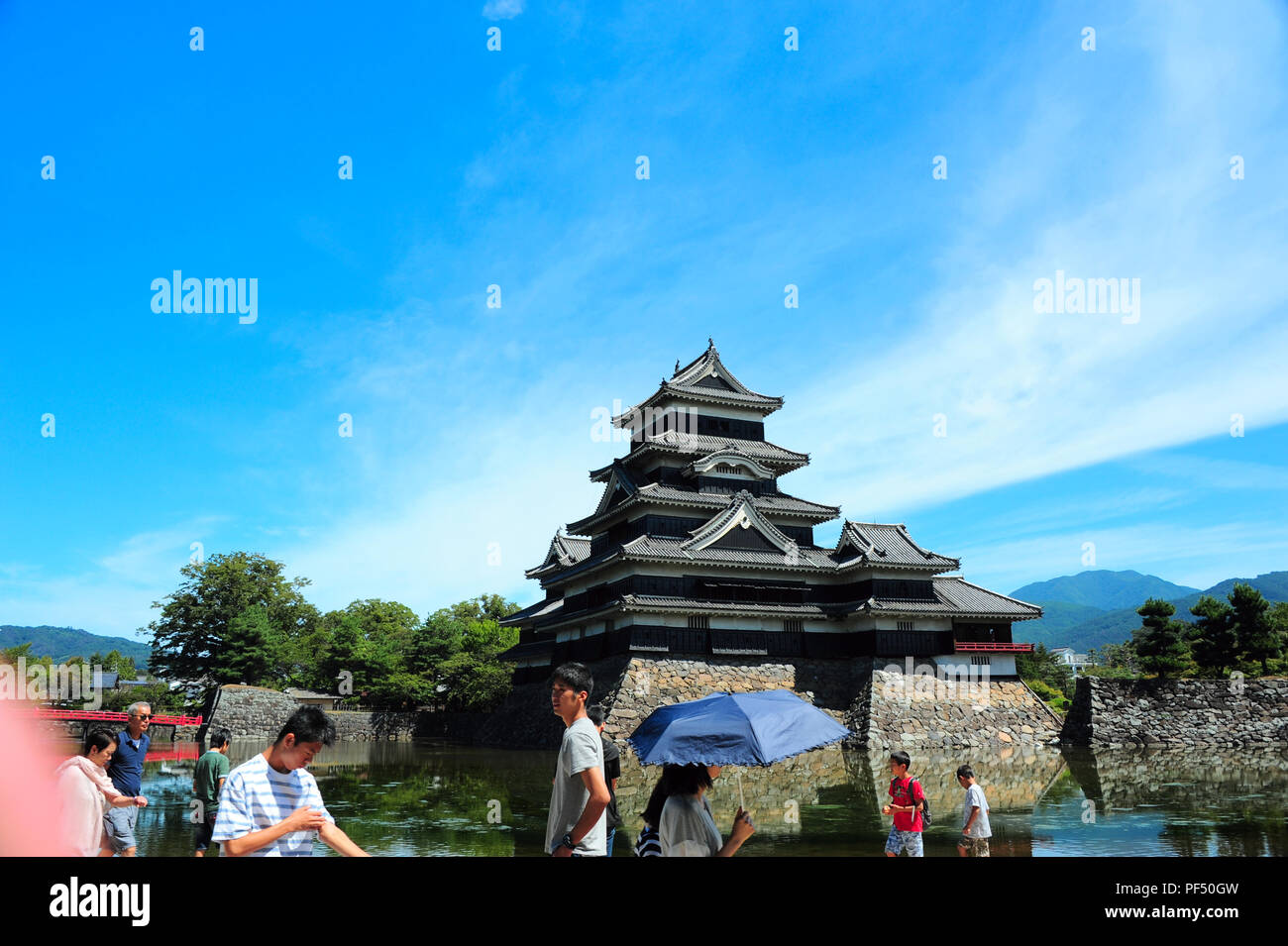 Tourists at the Matsutomo Jyo (castle) Kouen (park Stock Photo - Alamy
