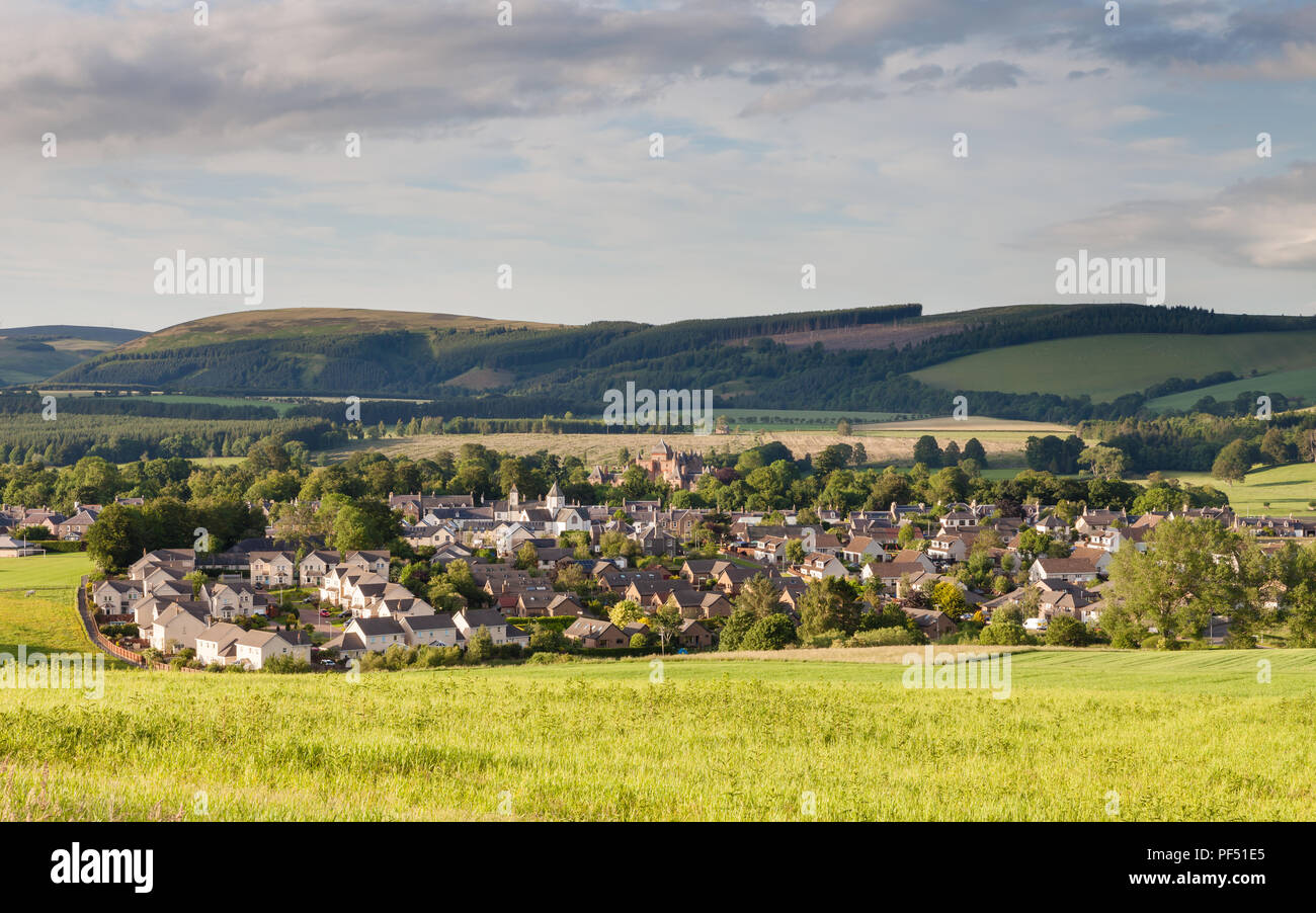 Lauder Skyline. A view of the Lauder skyline, a town situated in the ...
