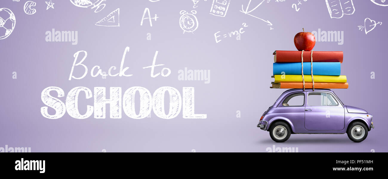 Back to school car Stock Photo - Alamy