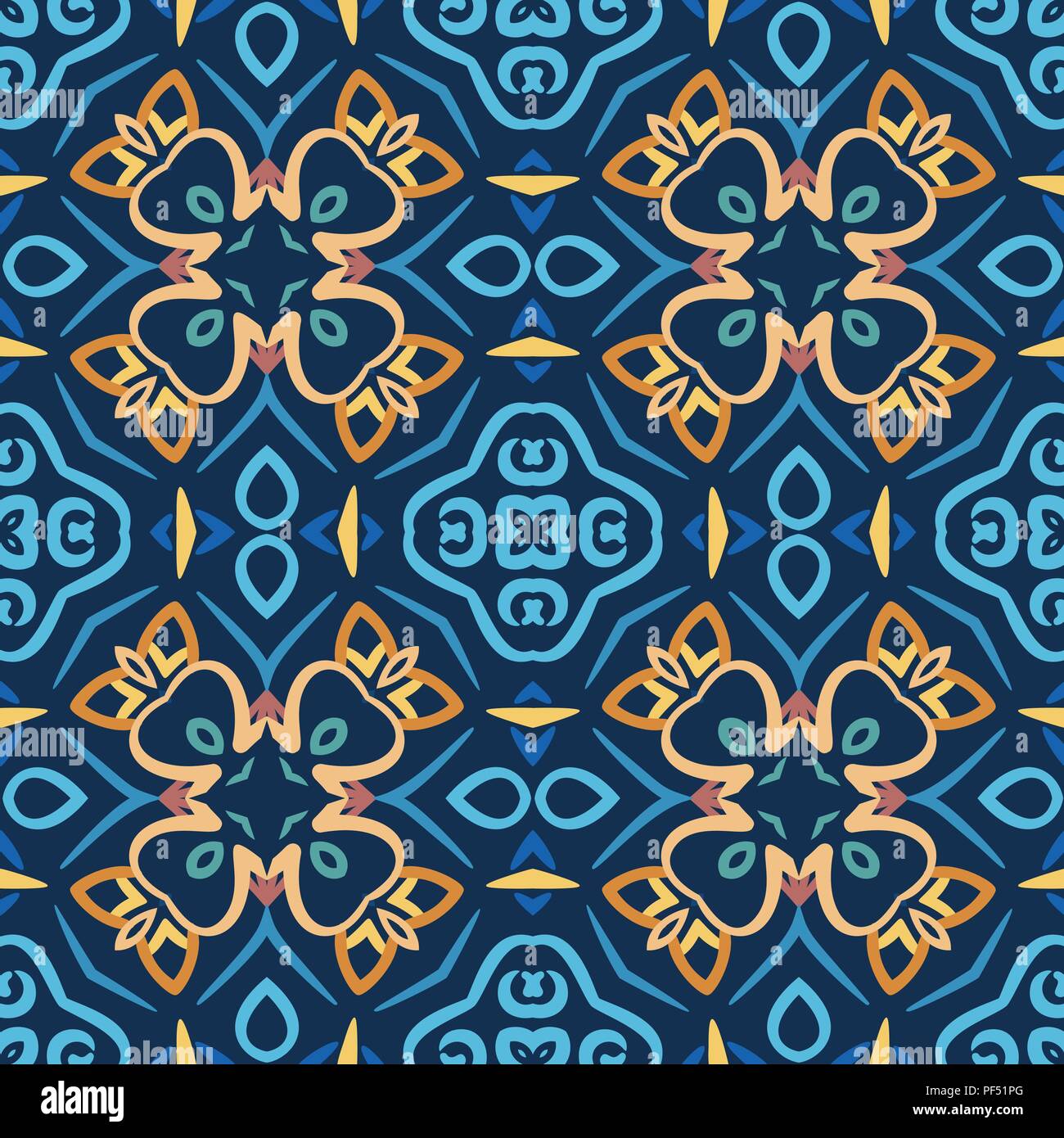 Moroccan tile pattern Stock Vector Images - Alamy