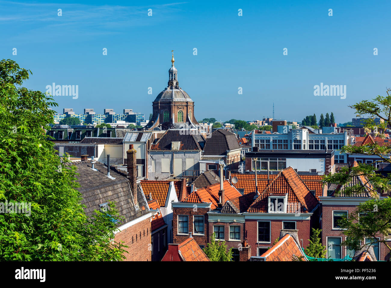 The domed church Marekerk in Leiden, Netherlands Stock Photo - Alamy