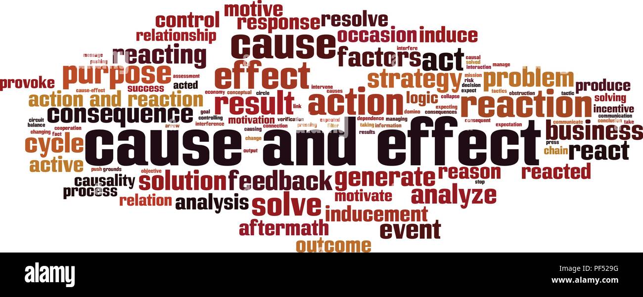 Cause and effect word cloud concept. Vector illustration Stock Vector ... Cause and effect word cloud concept. Vector illustration Stock Vector ...