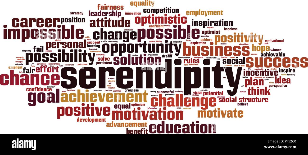 Serendipity vector vectors hi-res stock photography and images - Alamy