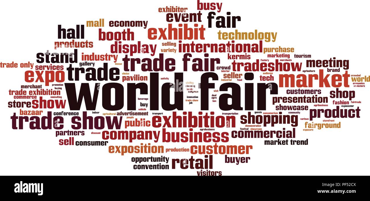 World fair word cloud concept. Vector illustration Stock Vector Image ...