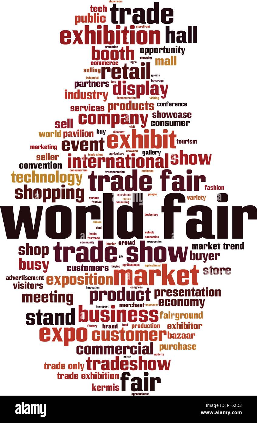 World fair word cloud concept. Vector illustration Stock Vector Image ...