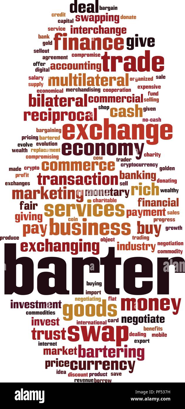 Barter word cloud concept. Vector illustration Stock Vector Image & Art ...