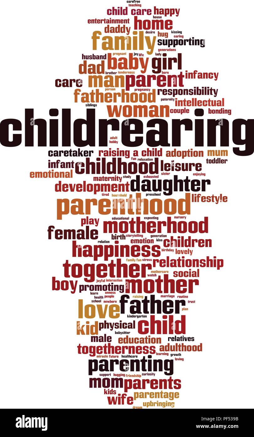 Childrearing word cloud concept. Vector illustration Stock Vector Image ...