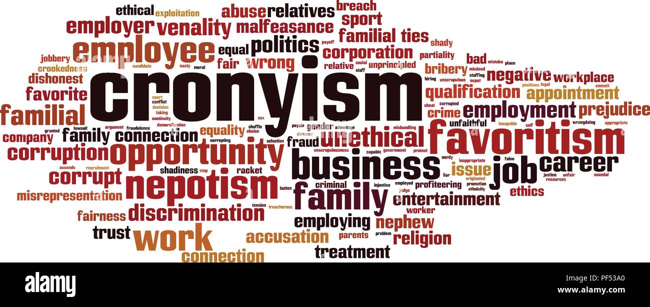 Cronyism word hi-res stock photography and images - Alamy