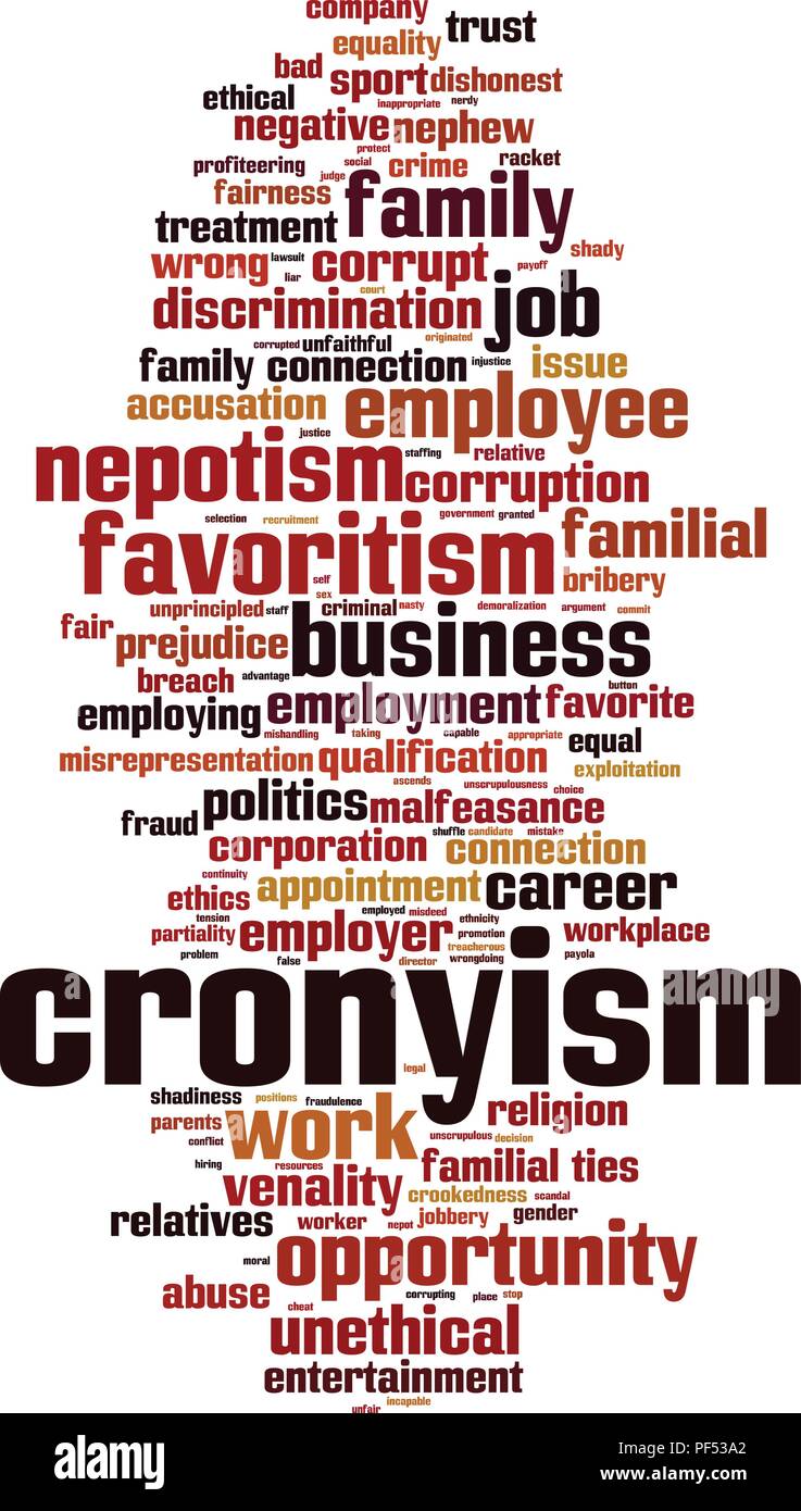 Cronyism word hi-res stock photography and images - Alamy