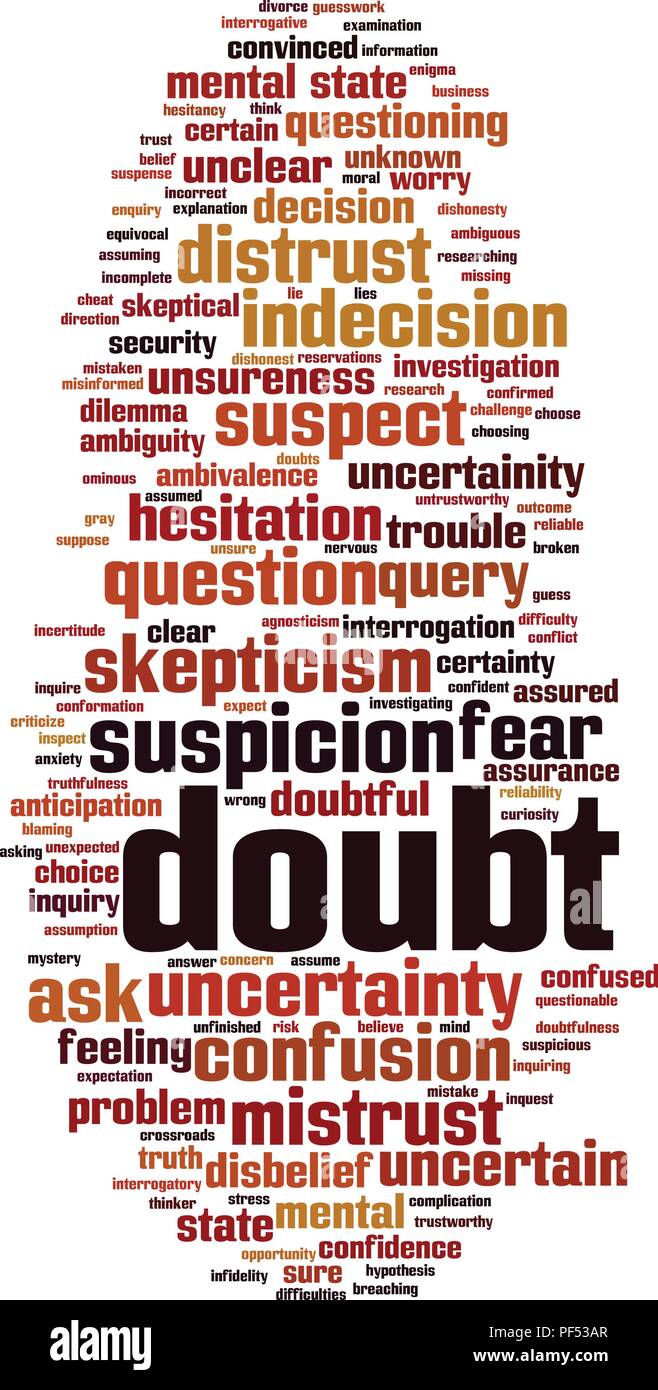Doubt word cloud concept. Vector illustration Stock Vector Image & Art ...