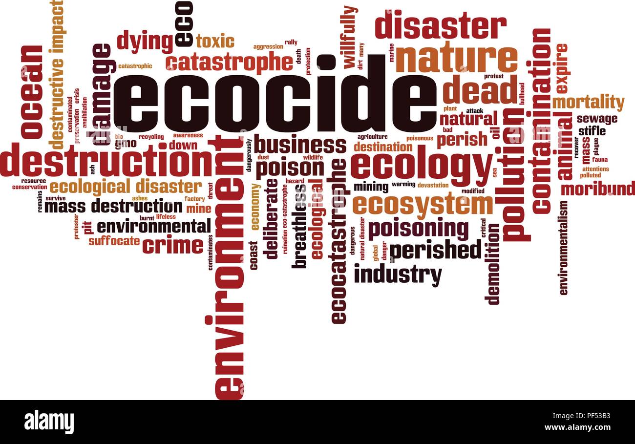 Ecocide word cloud concept. Vector illustration Stock Vector Image ... Ecocide word cloud concept. Vector illustration Stock Vector Image ...