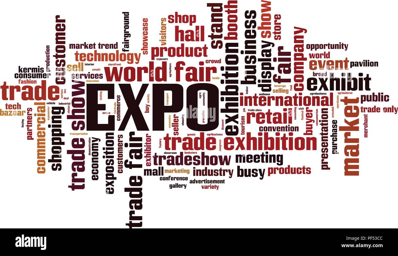EXPO word cloud concept. Vector illustration Stock Vector Image & Art ...