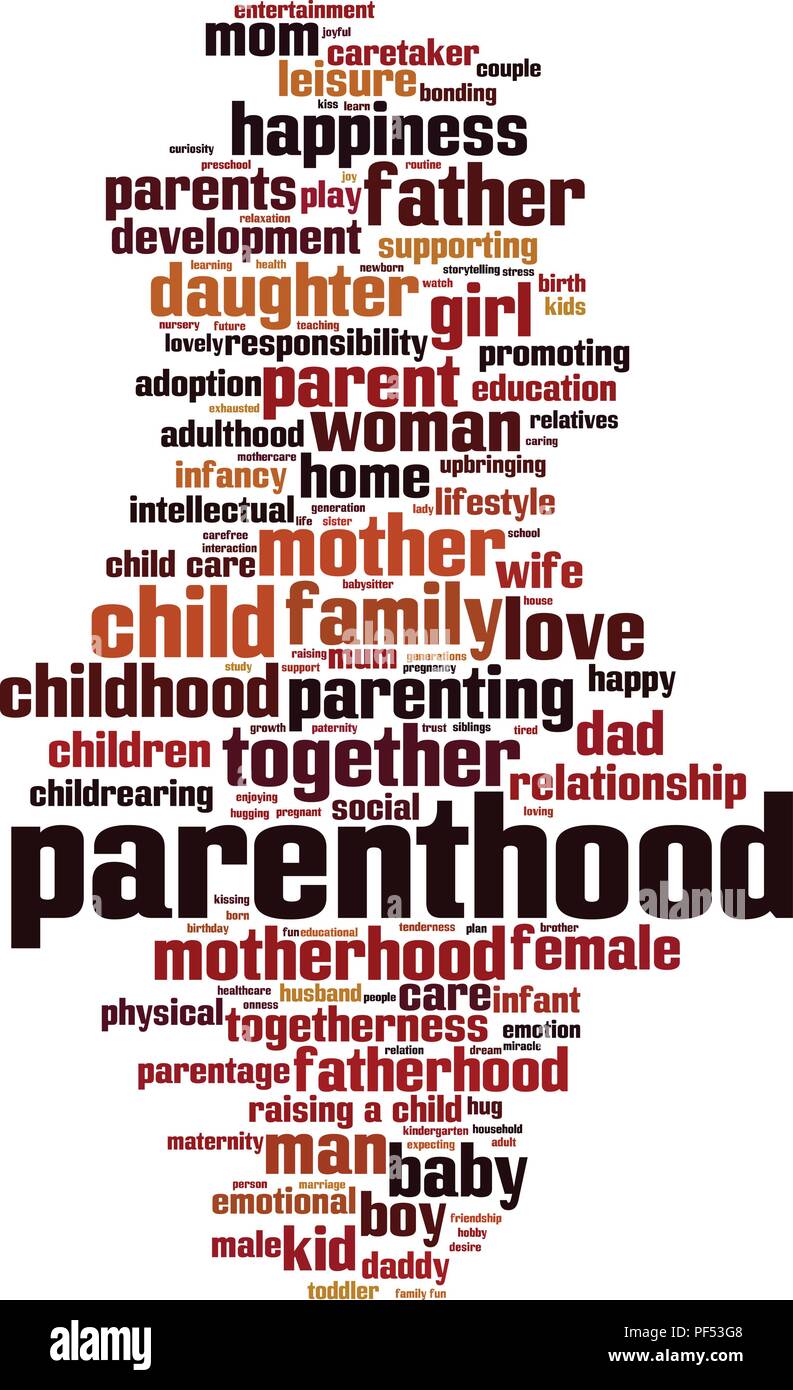 Parenthood word cloud concept. Vector illustration Stock Vector Image ...