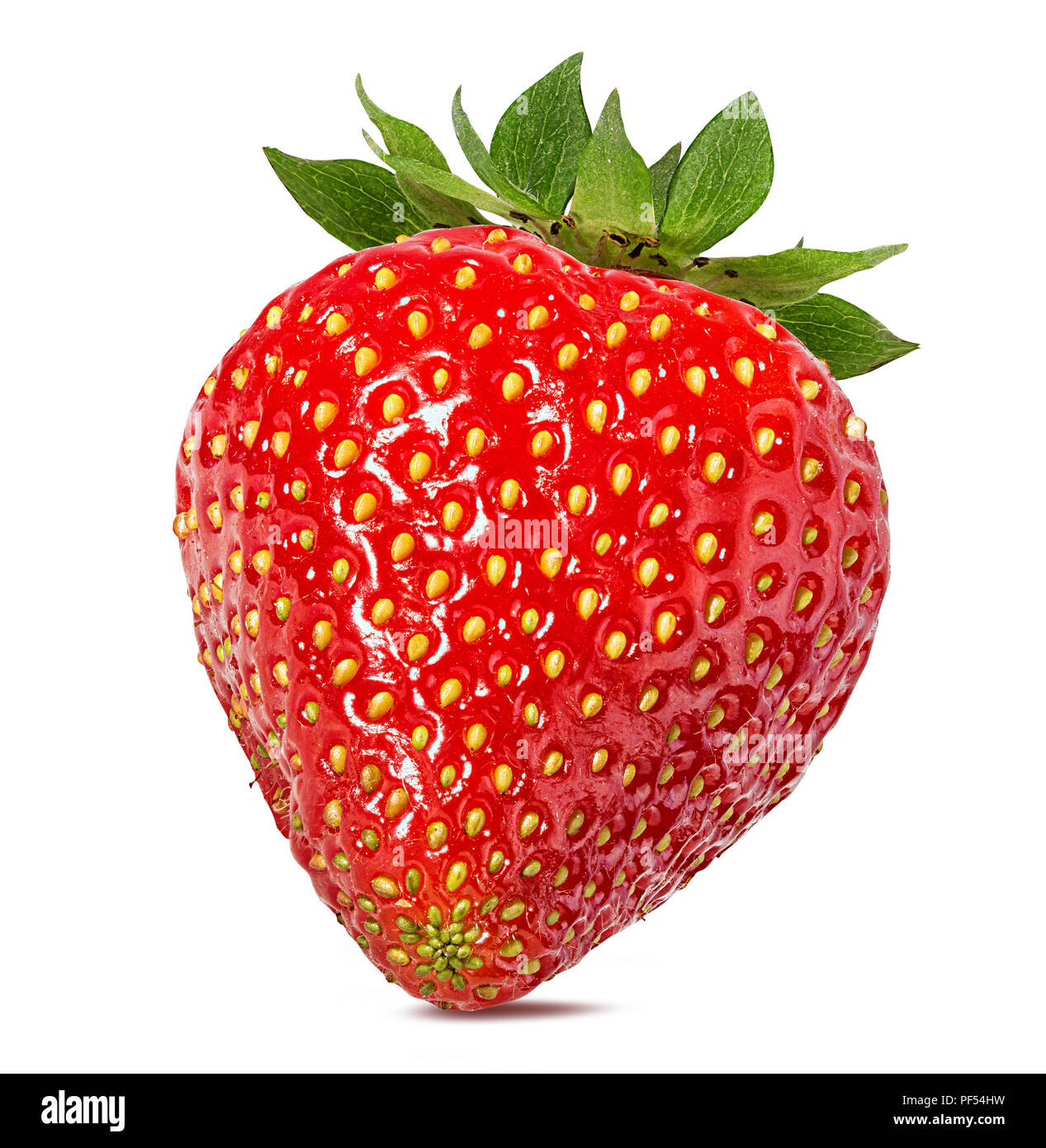 Strawberry isolated on white background Stock Photo - Alamy