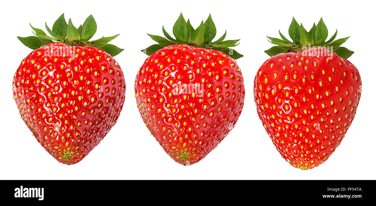 Strawberry isolated on white background Stock Photo - Alamy