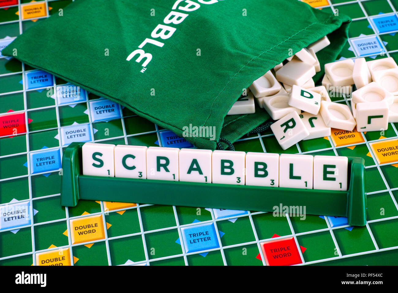 Tambov, Russian Federation - May 02, 2018 Scrabble Board Game. Word ...