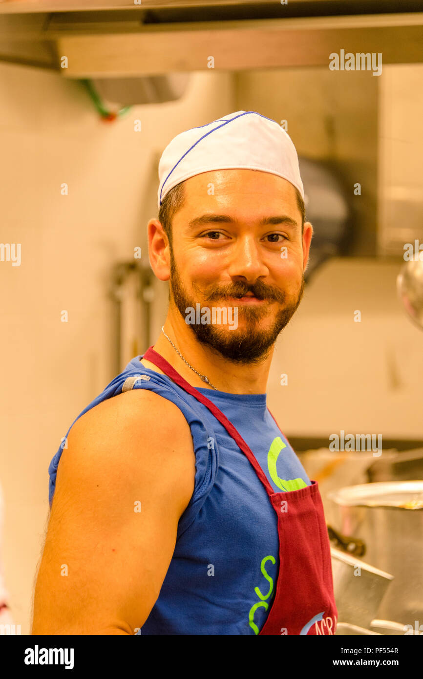 A local Italian festival called a Sagra Stock Photo - Alamy