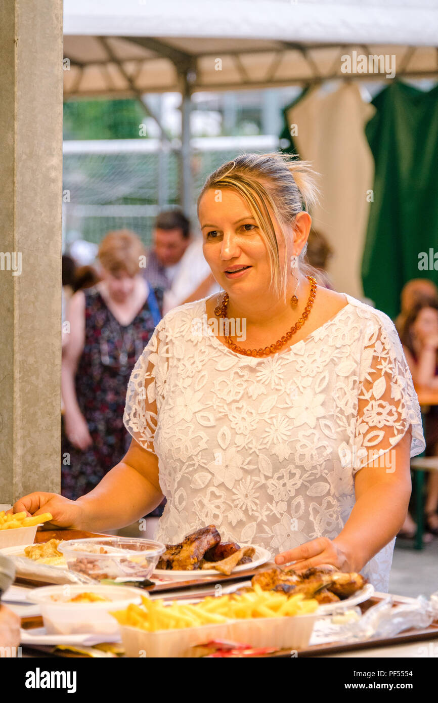 A local Italian festival called a Sagra Stock Photo - Alamy