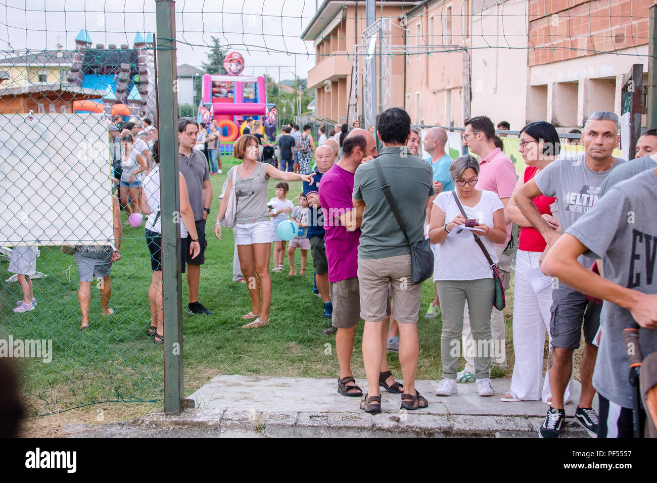 A local Italian festival called a Sagra Stock Photo - Alamy