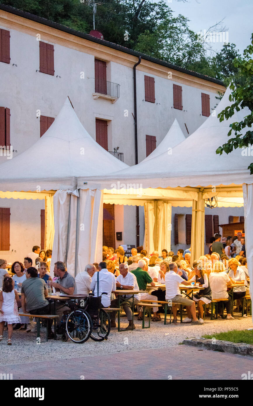 A local Italian festival called a Sagra Stock Photo - Alamy