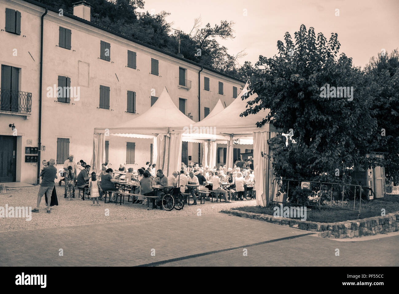 A local Italian festival called a Sagra Stock Photo - Alamy