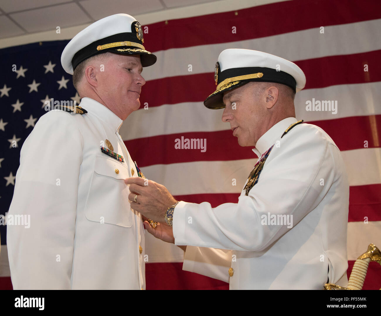 NORFOLK, Va. (Aug. 10, 2018) Capt. Richard McCormack, USS Gerald R ...