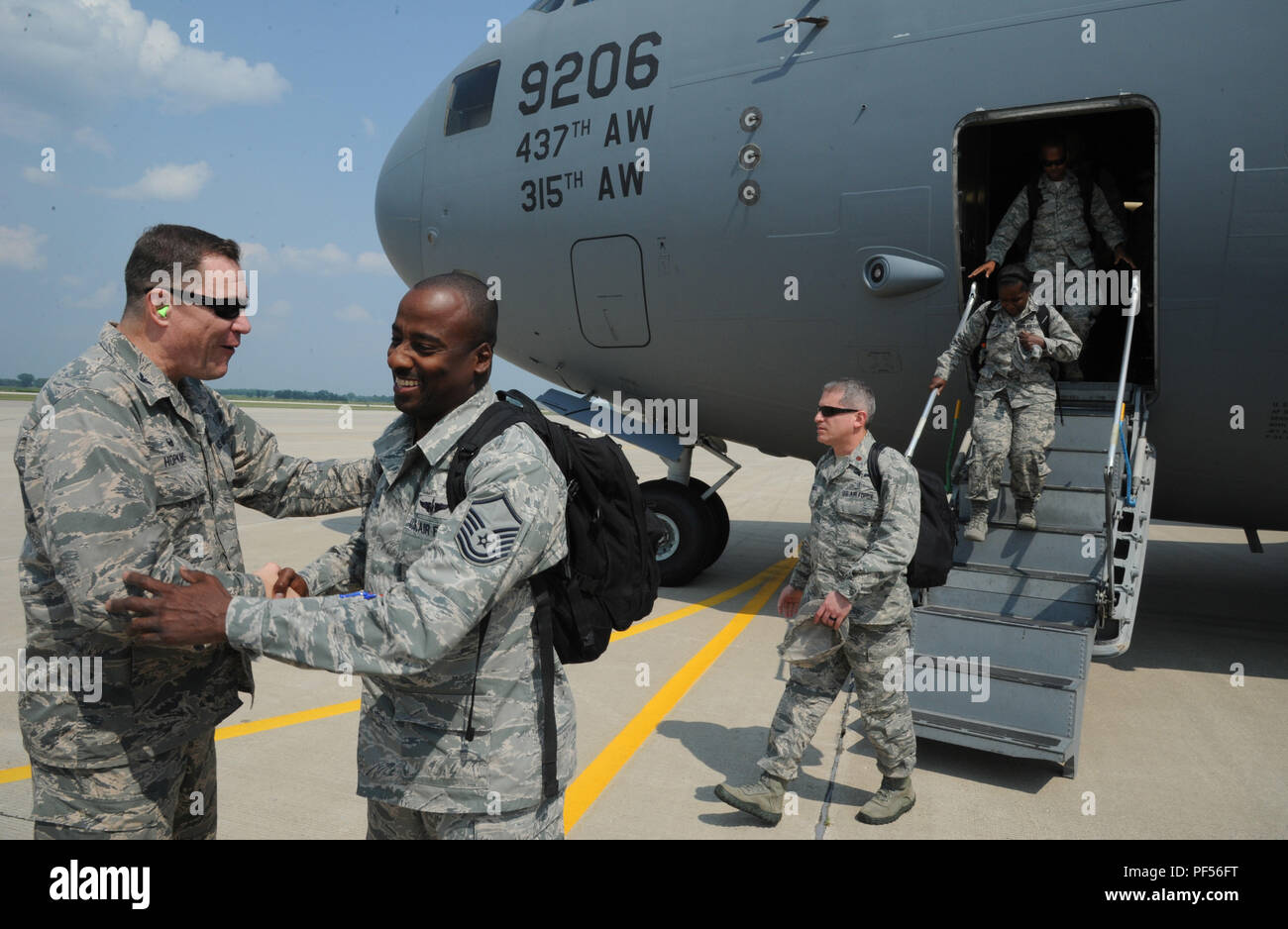 U.S. Air Force Col. Gary Hopkins, 927th Aeromedical Staging Squadron ...