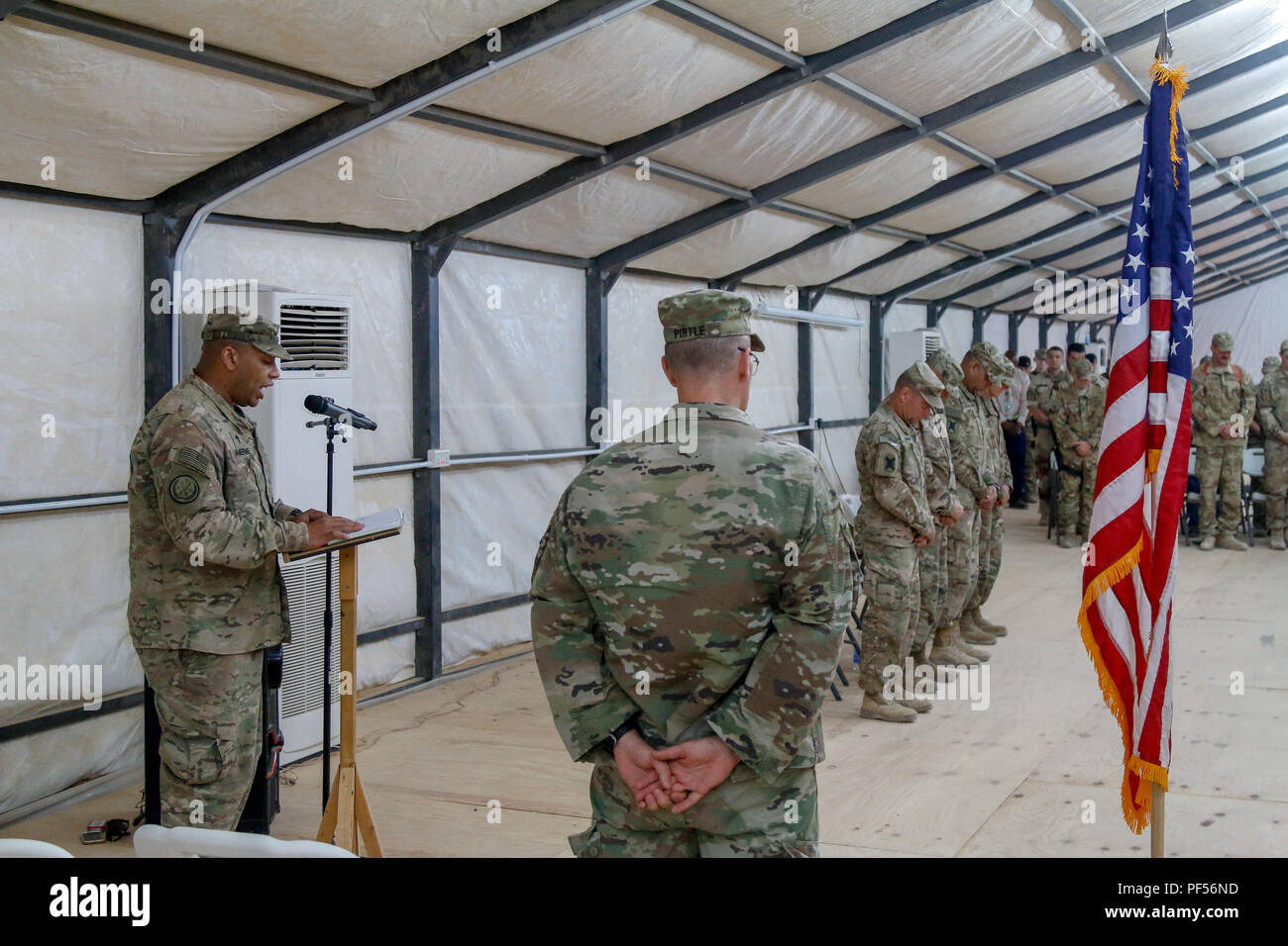 U.S. Army Capt. Kelvin Amerine, chaplain for 139th Regional Support ...