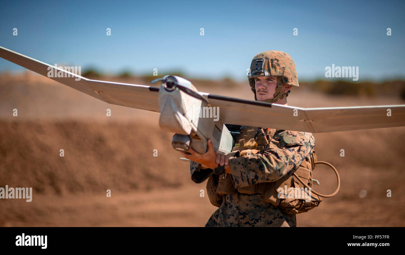 U.S. Marine Corps Lance Cpl. Austin Mitchell, an intelligence ...