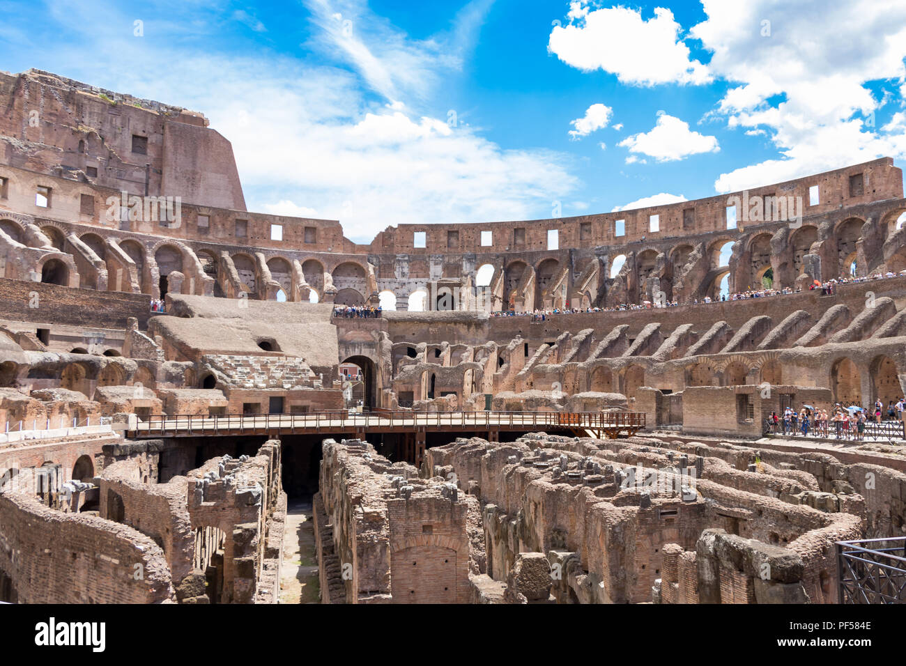 Inside flavian amphitheater hi-res stock photography and images - Alamy