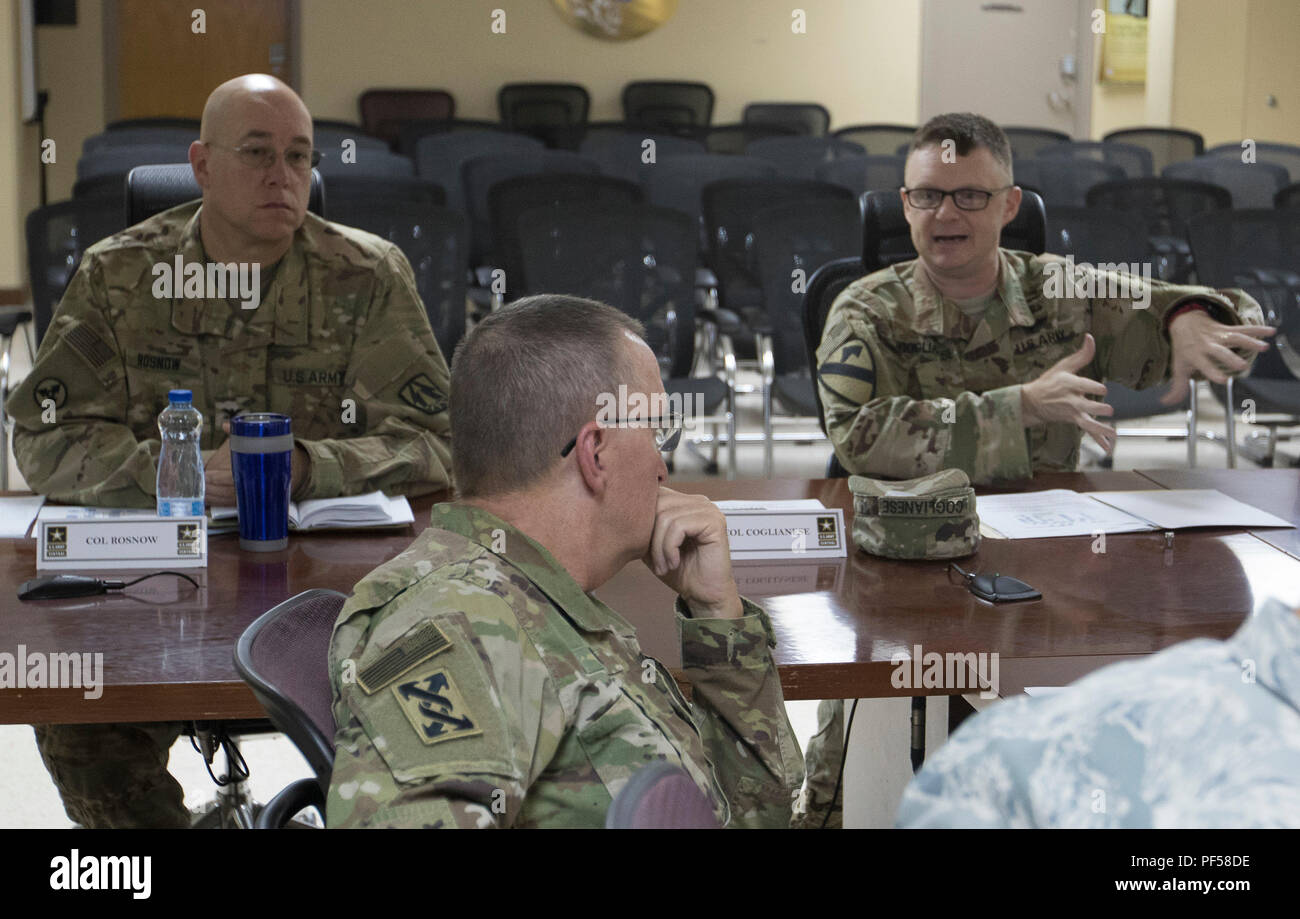 U.S. Army Col. Christopher M. Coglianese, right, deputy chief of staff ...