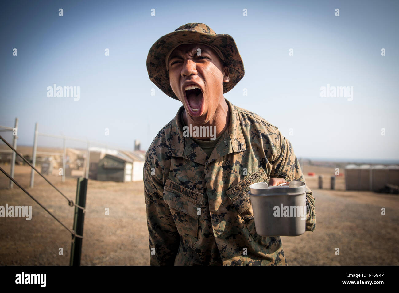 U.S. Marine Corps Lance Cpl. Calvin Fernandes, a motor transport ...