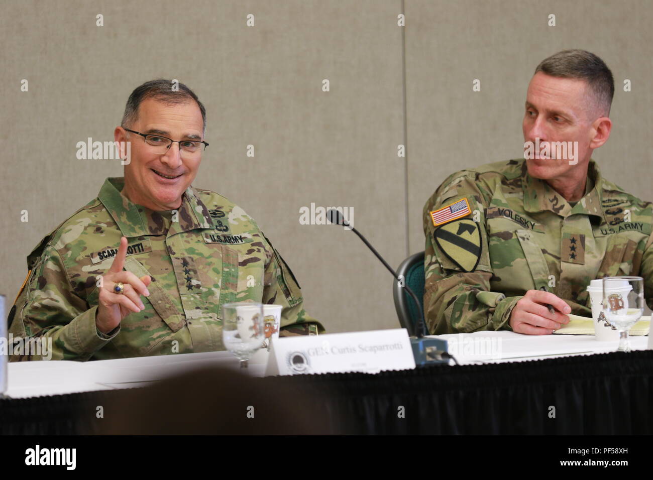 Gen. Curtis M. Scaparrotti (left), Commander, U.S. European Command and ...