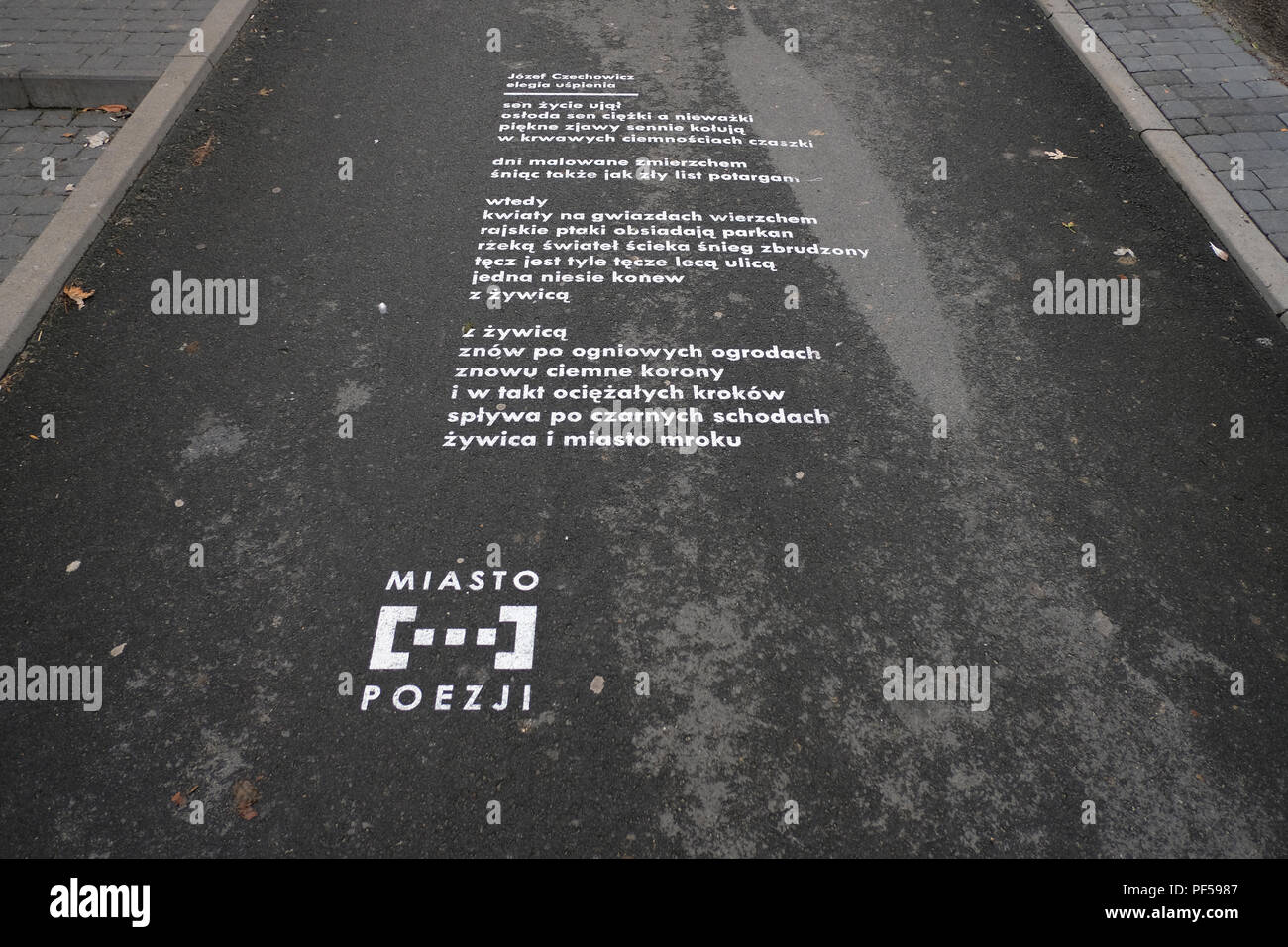 A poem by Józef Czechowicz who was an avant-garde Polish poet painted ...