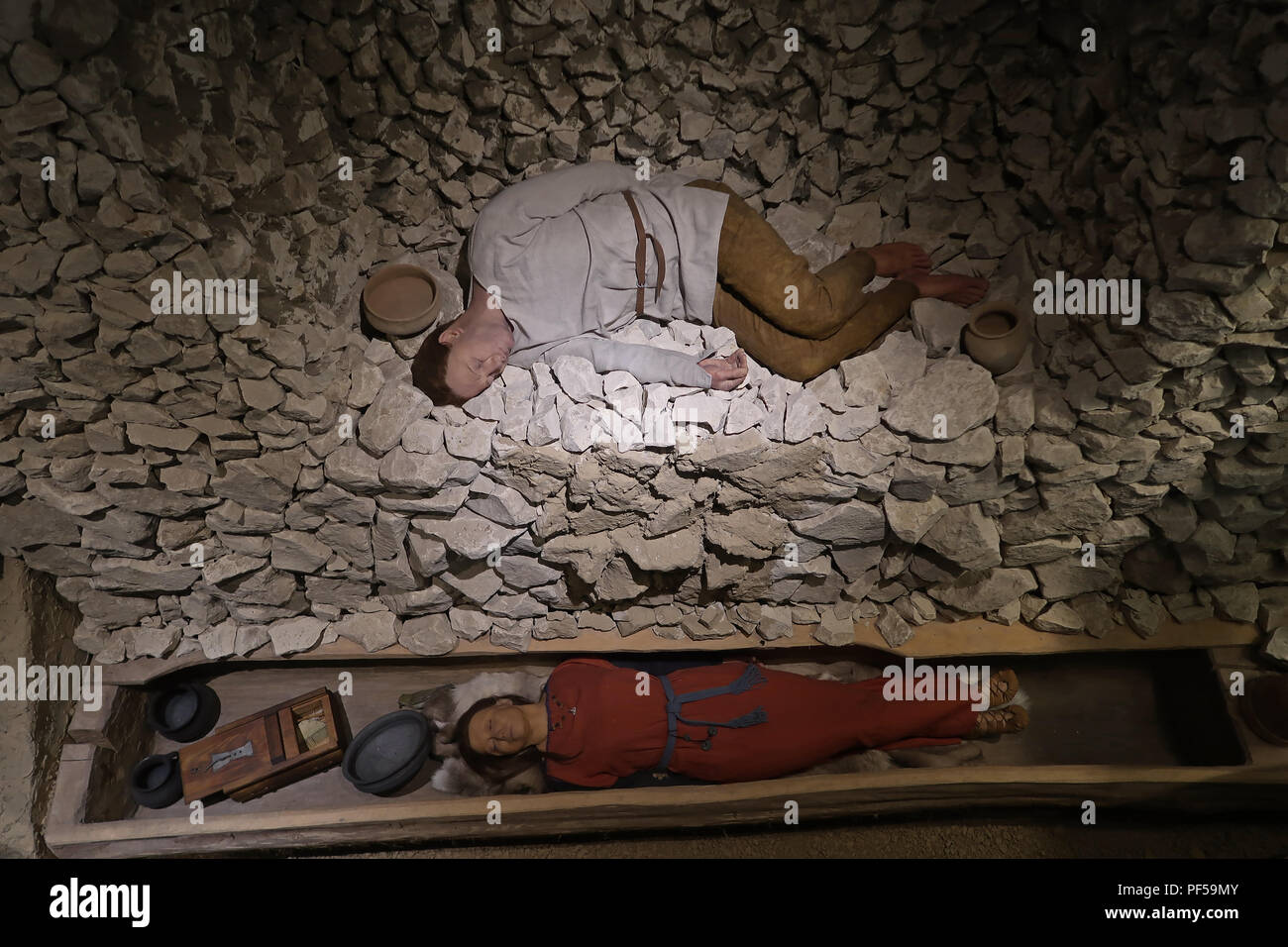 Reconstruction of a burial hi-res stock photography and images - Alamy
