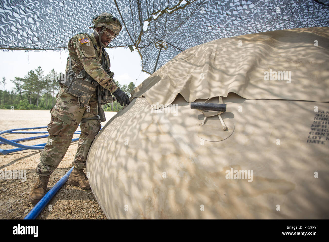 U.S. Army Reserve Spc. Lawrence Boahen, 651st Quartermaster Company ...
