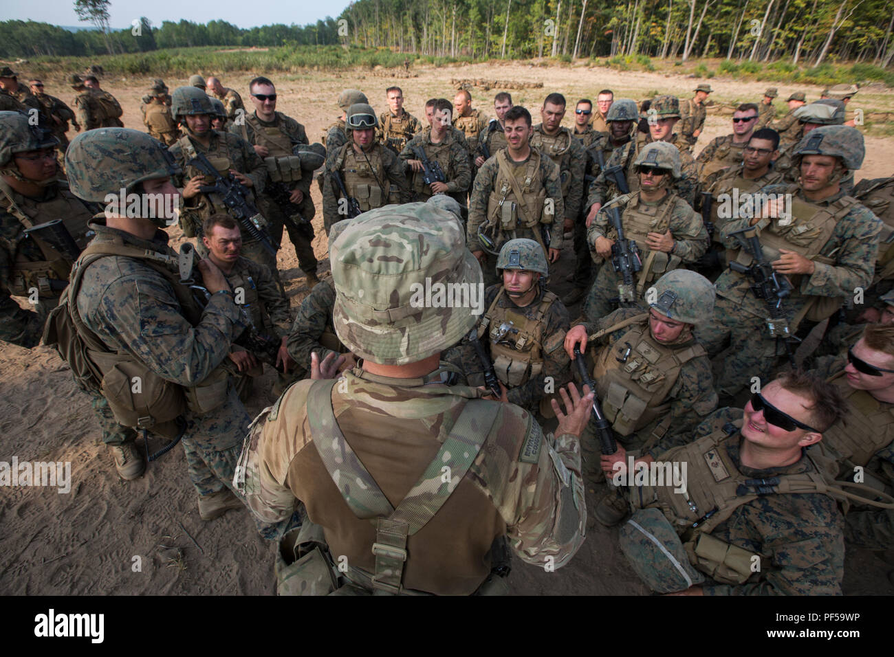British Royal Marine Commando Cpl. Tim Williams, a platoon sergeant ...
