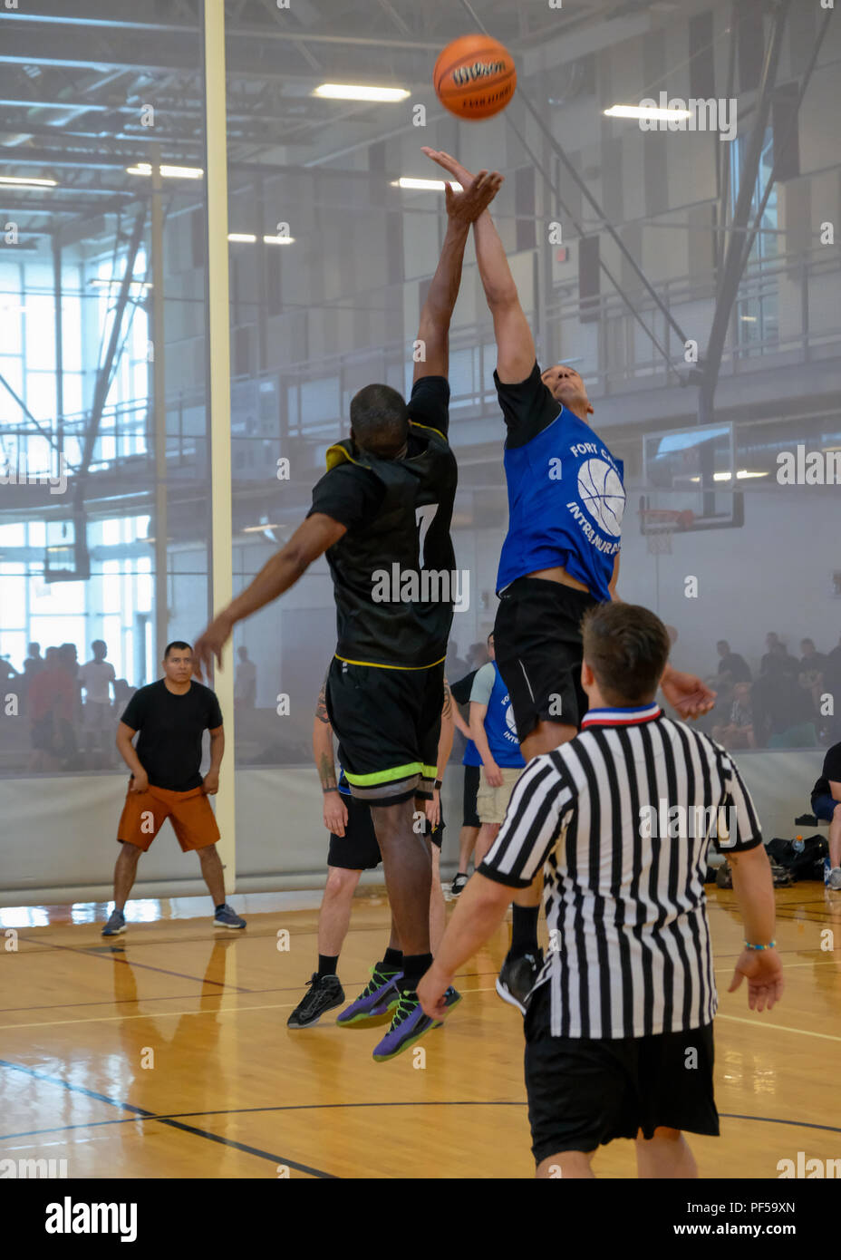 Soldiers compete in a game of basketball during Ivy Week 2018 at Fort ...