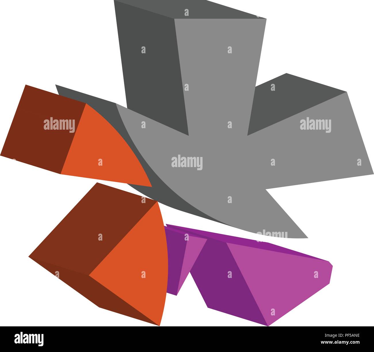 Colorful three-dimensional ASTERISK Symbol Stock Vector Image & Art - Alamy