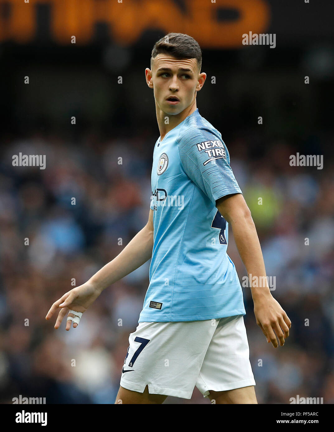 Manchester City's Phil Foden during the Premier League match at the ...