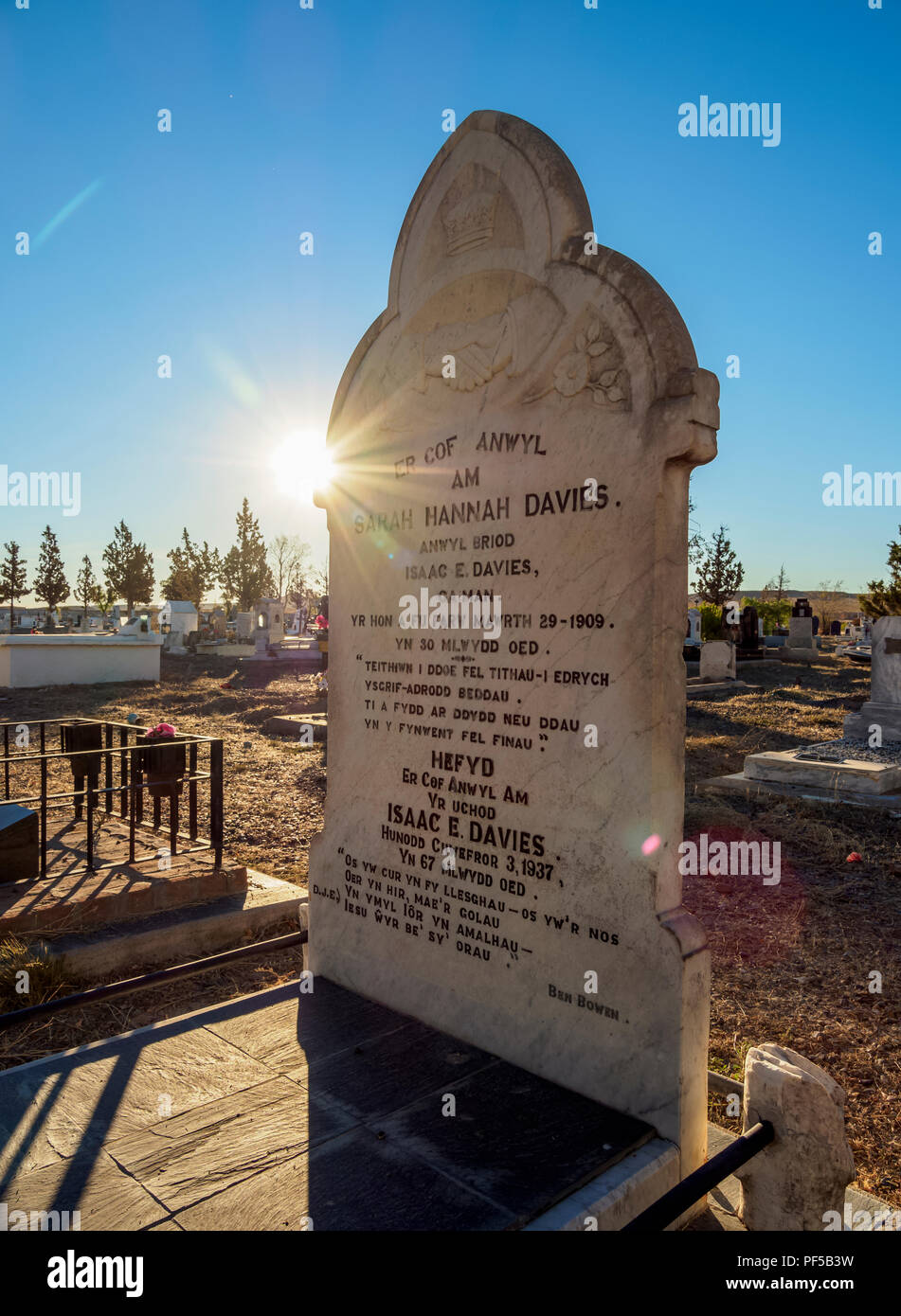 Welsh Graves, Gaiman, The Welsh Settlement, Chubut Province, Patagonia ...