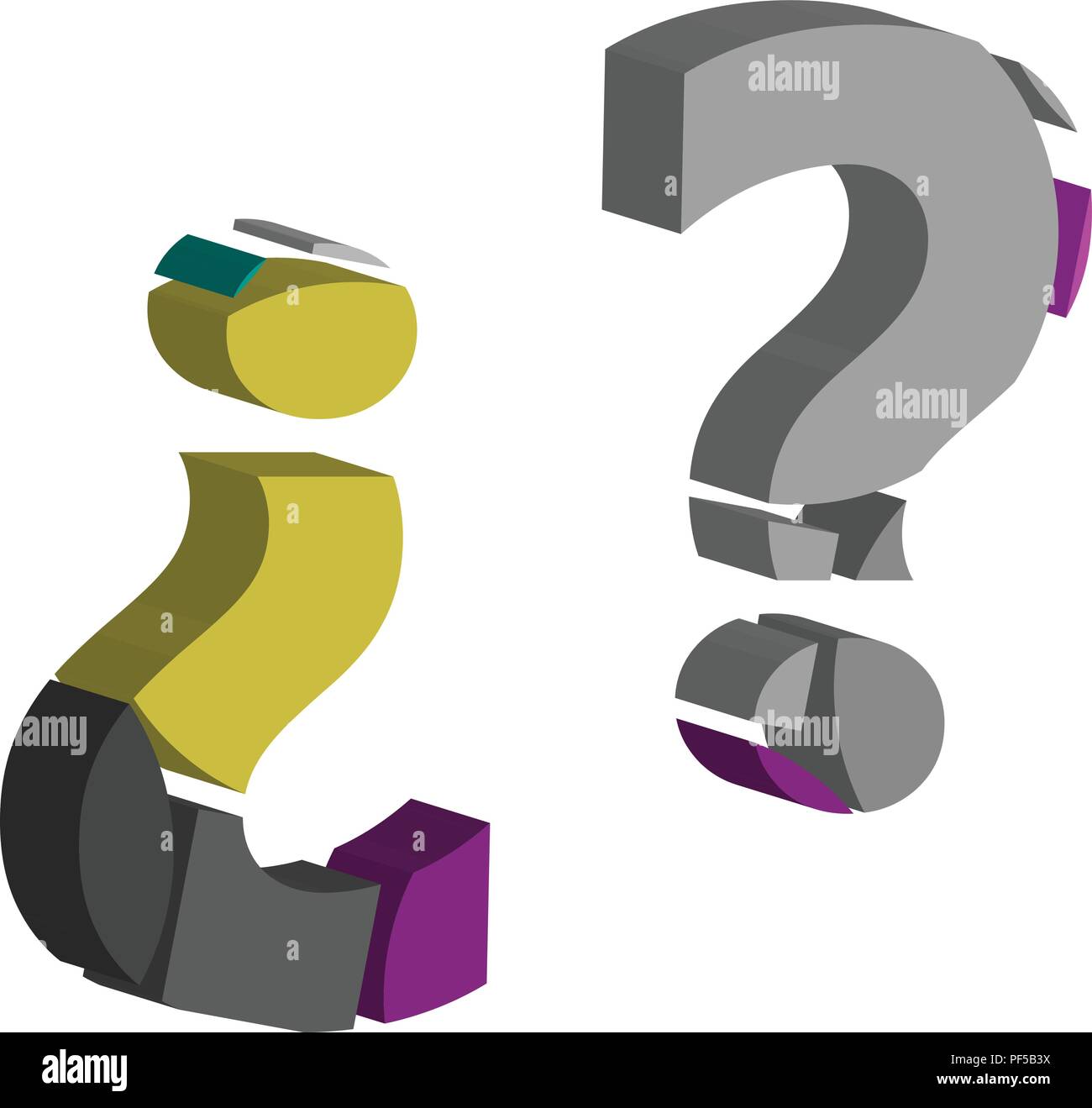 Question Mark Blocks Stock Vector Images - Alamy