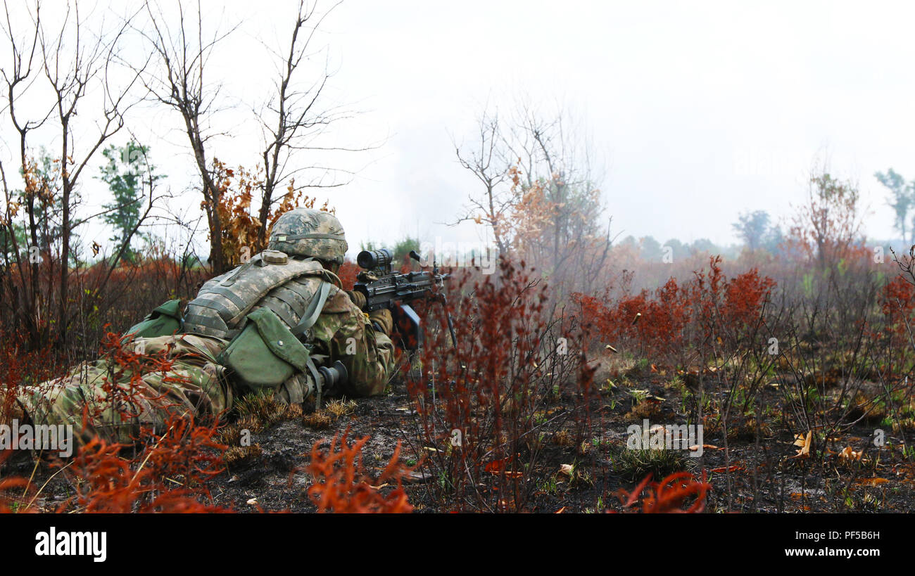CAMP GRAYLING, Mich. – A Soldier from Company C, 3rd Battalion, 126th ...