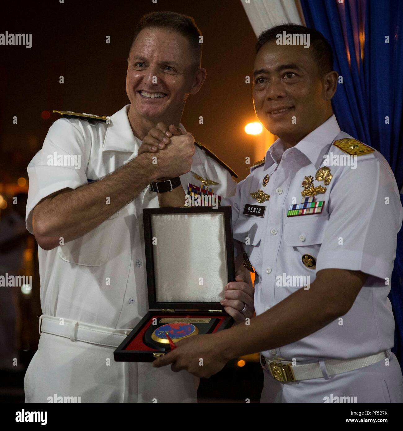 JAKARTA, INDONESIA (Aug. 11, 2018) - U.S. Navy Rear Adm. Joey Tynch ...